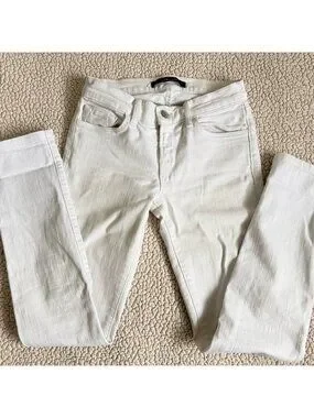 J Brand | Jeans | J Brand Womens Size 24 Tropez White Rail Skinny Leg ...